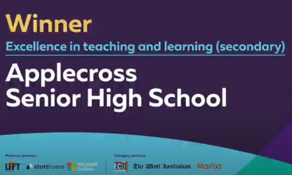 Applecross Senior High School – A HIGH SCHOOL WITH LIFE STYLE