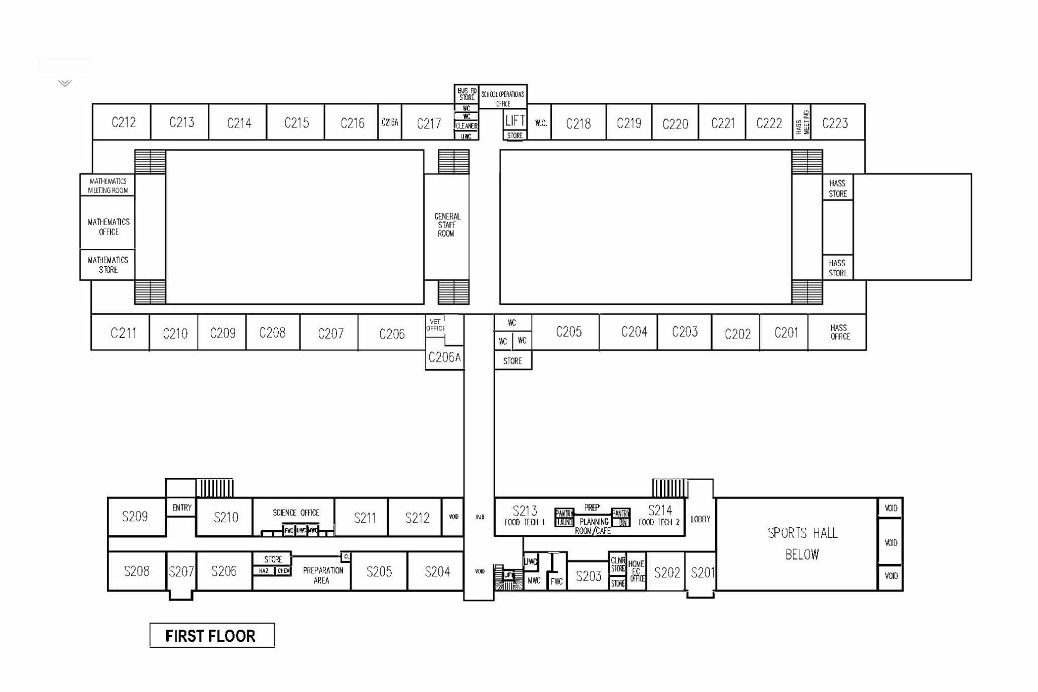 2025 School Map First Floor – Applecross Senior High School